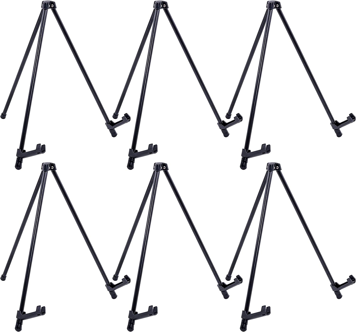 14" Tall Black Steel Tabletop Display Easel (Pack of 6) - Small ...