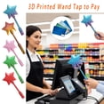 14" Tap to Pay 3D Printed Wand,3D Printed Star Wand Contactless Payment ...