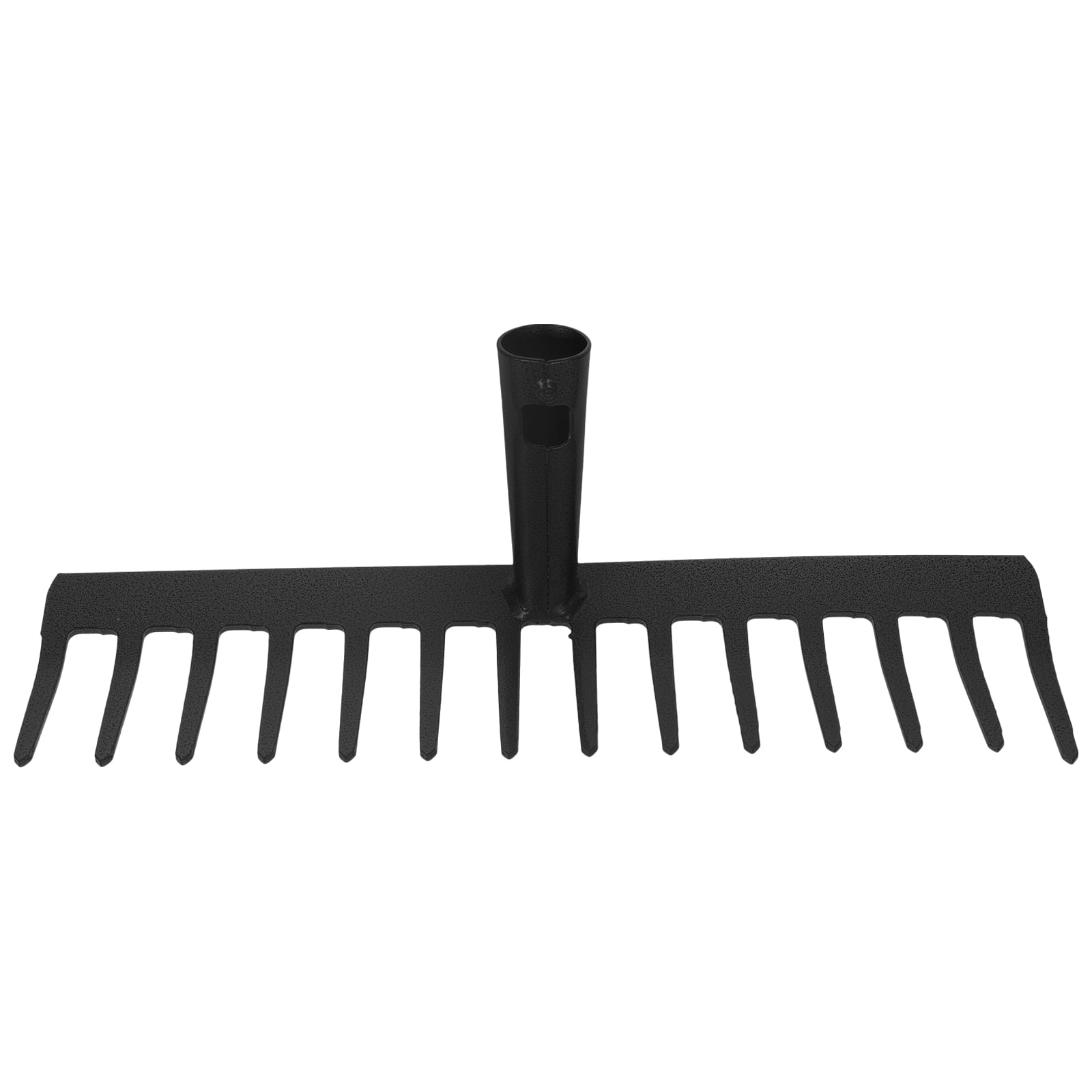 14 -Teeth Rake Tool Lawn Heavy Duty Handle Garden Leaf Head Black ...