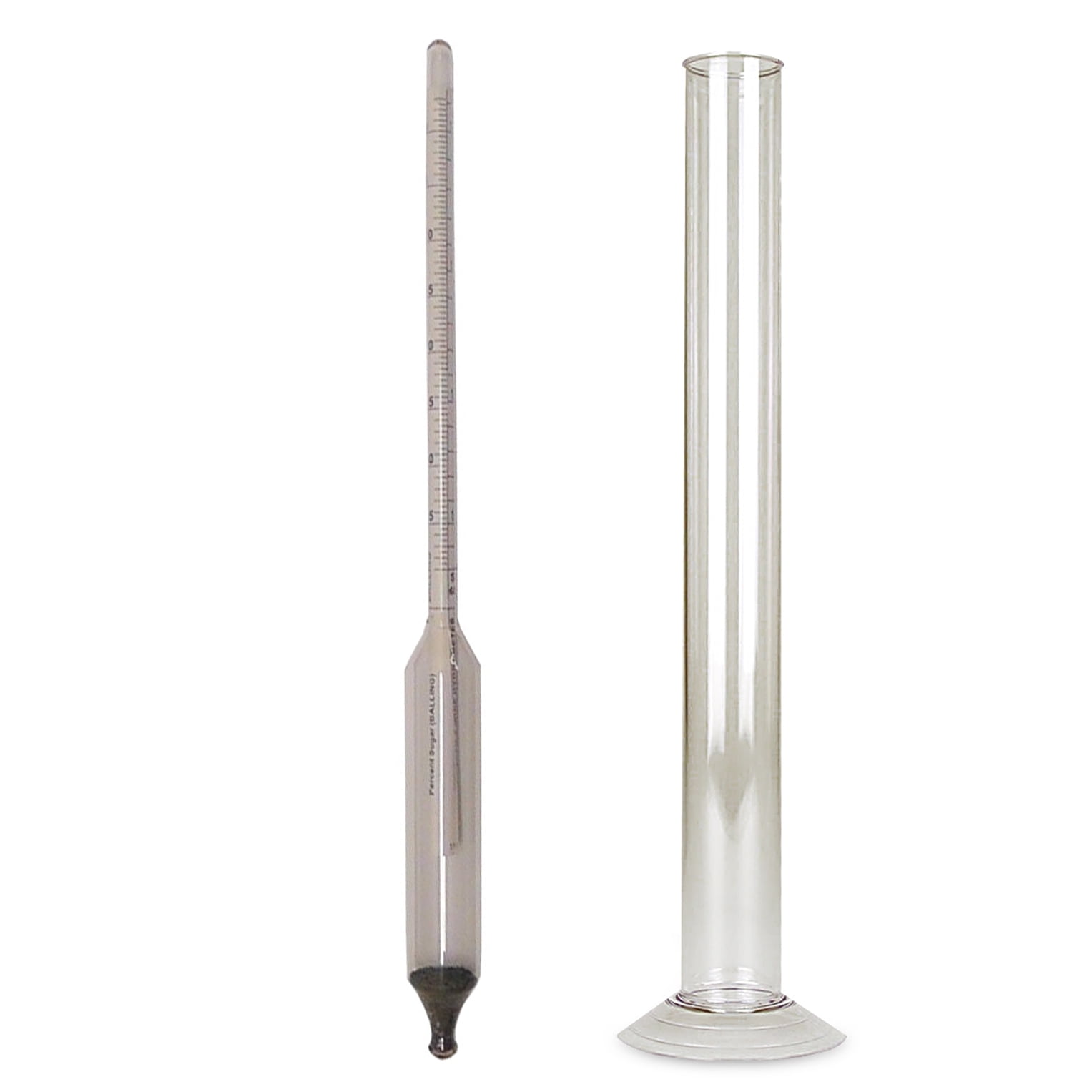 14" Test Jar and Triple Scale Hydrometer Home Brewing or Wine Making ...