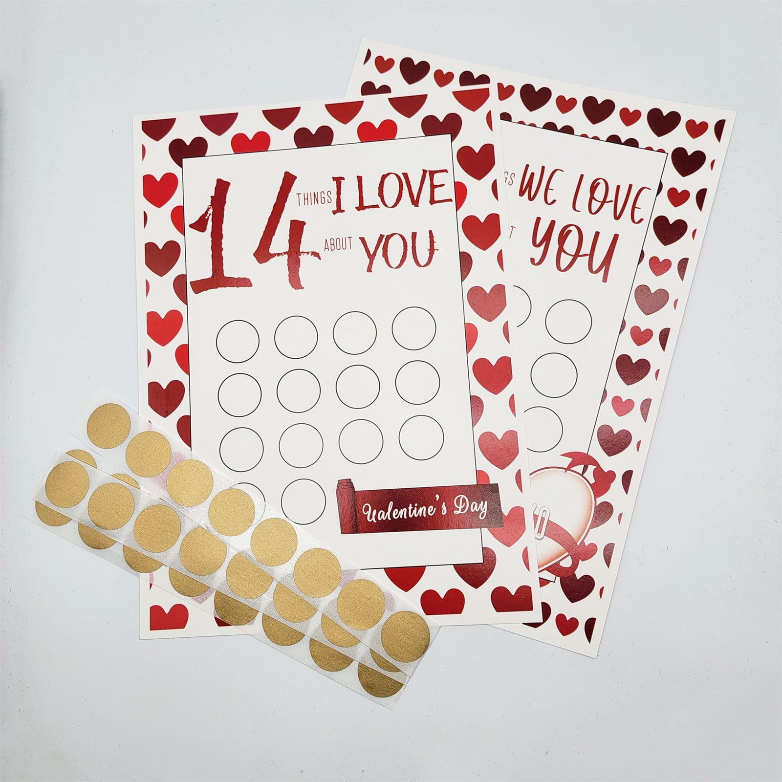 14 Things I Love About You Scratch Off Valentine's Day Advent Calendar ...