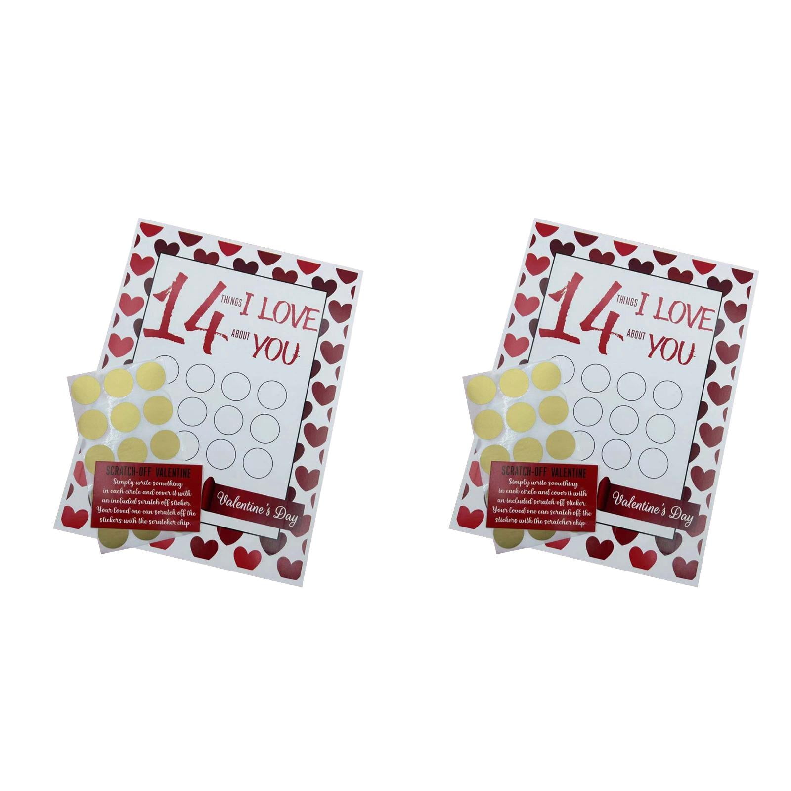 14 Things I Love About You Scratch Off Cards - Valentine's Day Advent ...