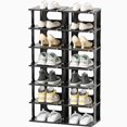 14 Tier Black Vertical Shoe Rack For Small Spaces, Entryway, Closet ...