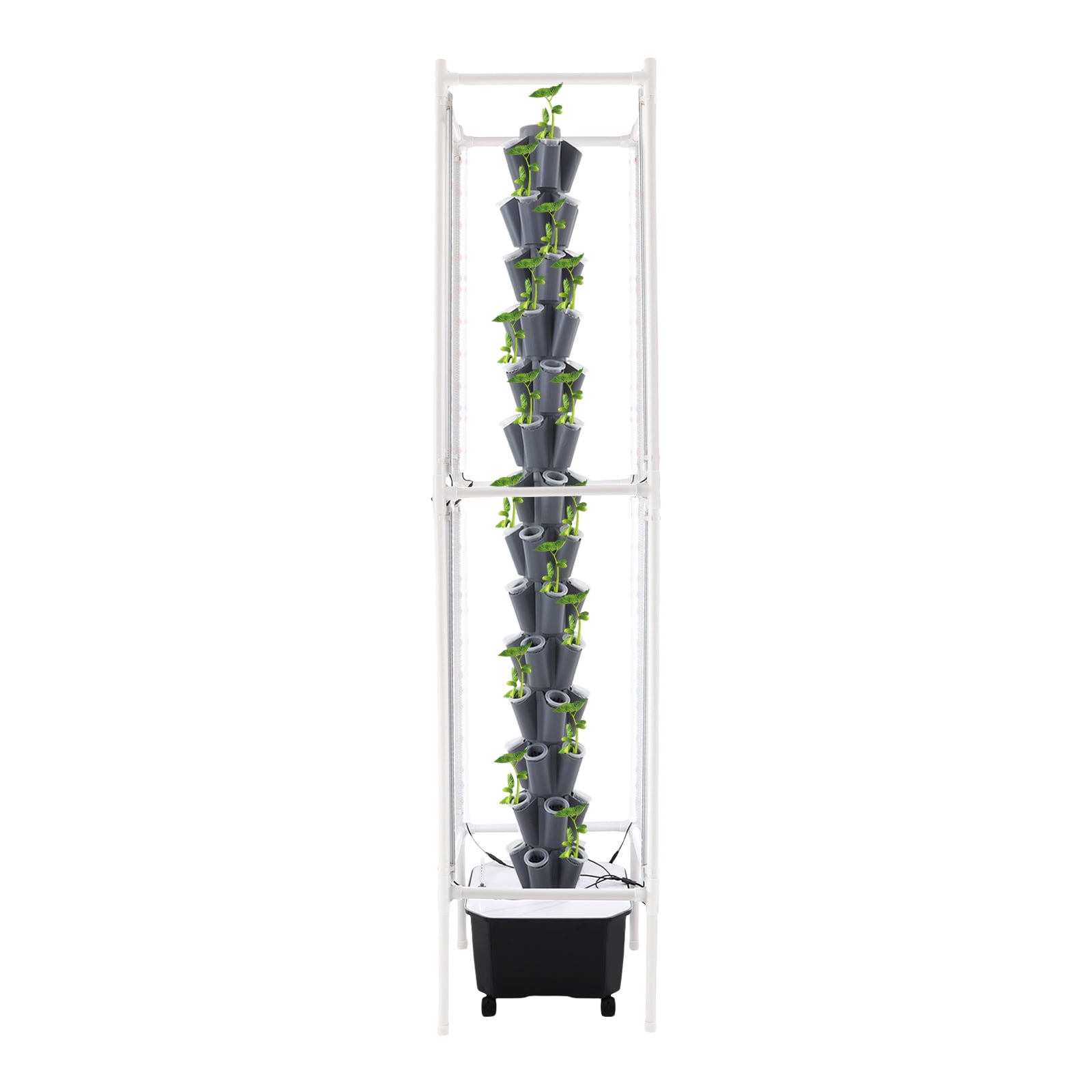 14-Tier Hydroponic Grow Tower, Hydroponic Gardening Tower With with 8 ...
