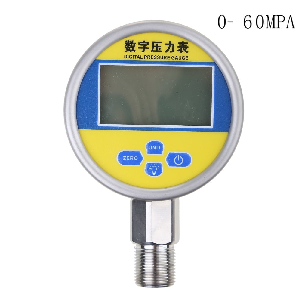 14 Types Digital Pressure Gauge 4 Digits Display Lower Mount 5 Units ...