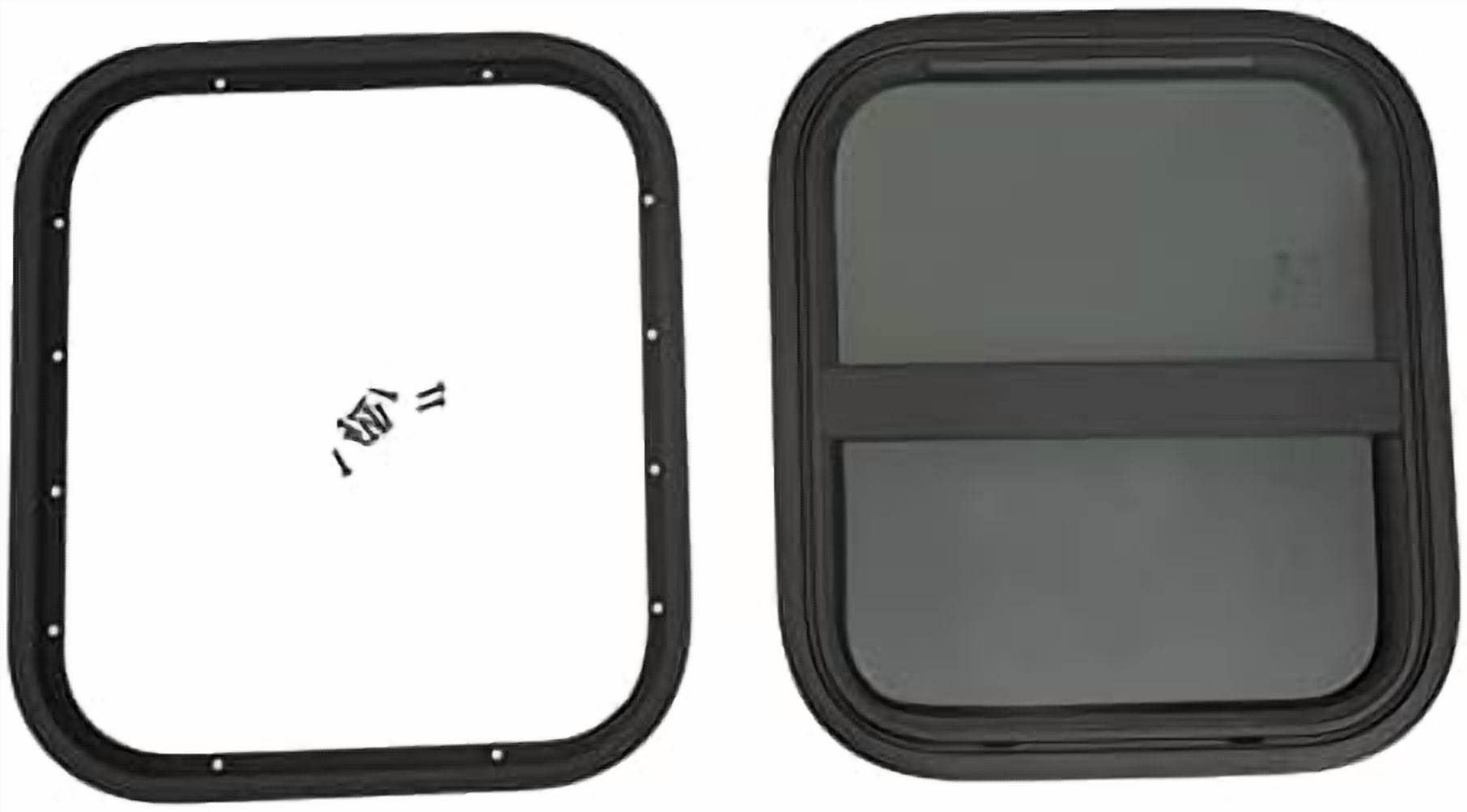 14" W x 16" H RV Window Teardrop Horizontal Sliding Replacement Glass ...