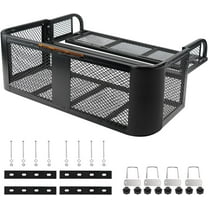 Black Widow Universal Steel ATV Rear Rack Drop Basket with Tailgate ...