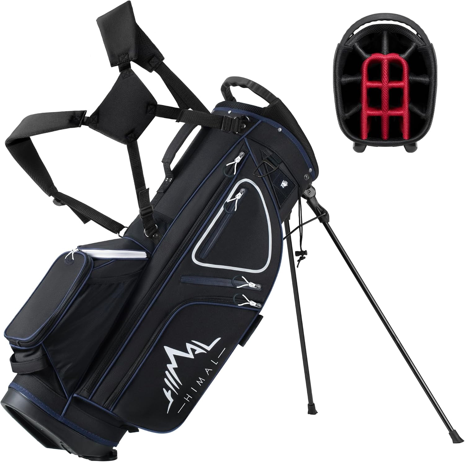 14 Way Golf Stand Bag, Golf Bags for Men with Stand, Dividers with 10 ...