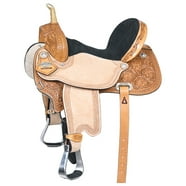 Hilason Western Horse Flex Tree Barrel Trail In American Leather Saddle ...