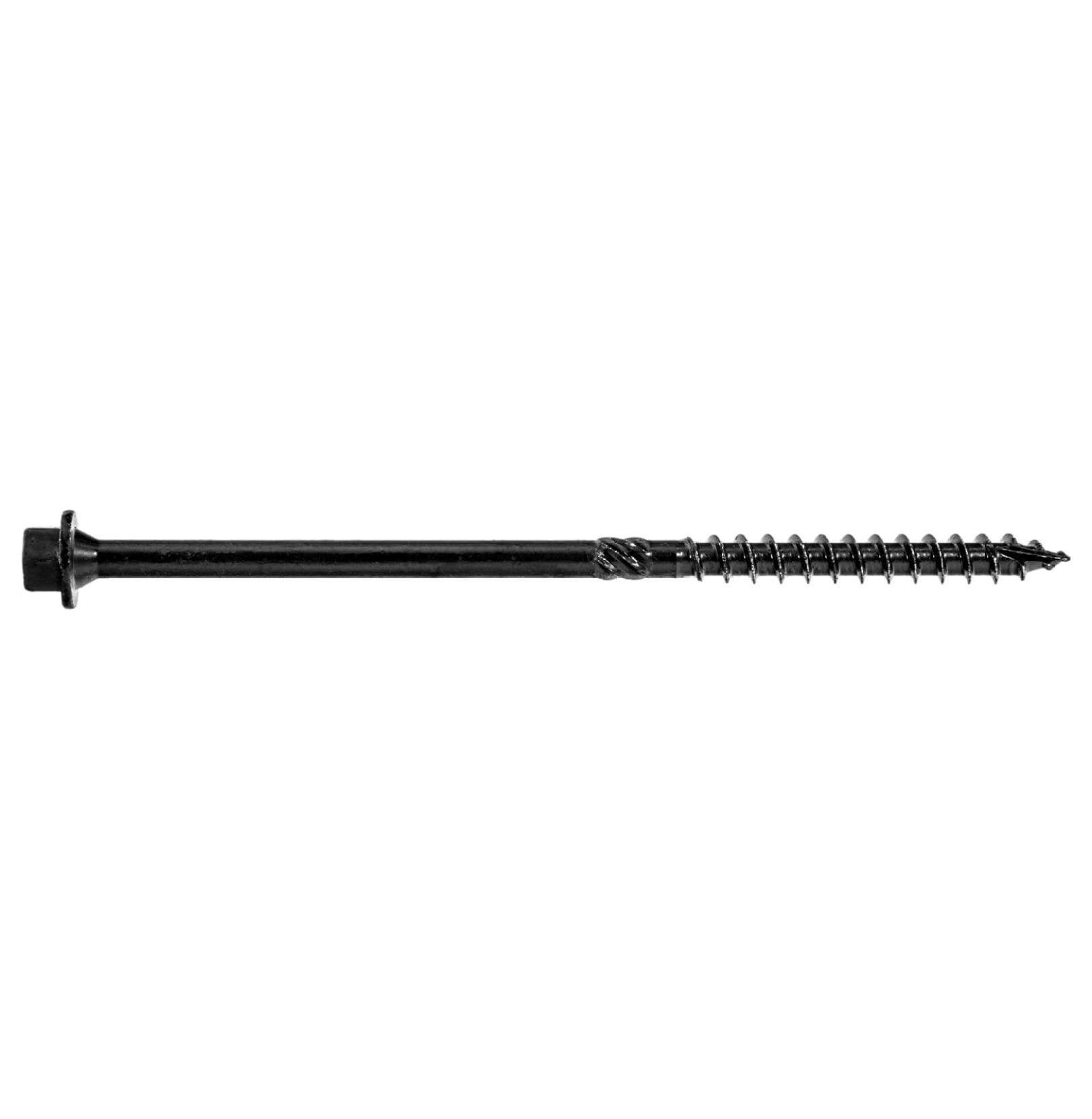 #14 X 5 Heavy Duty Black Timber/Log/Landscaping Wood Screws - Exterior ...
