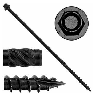 2,000 Count Big Timber YTX93 9 x 3-Inch Gold Star Flat Head Screws ...