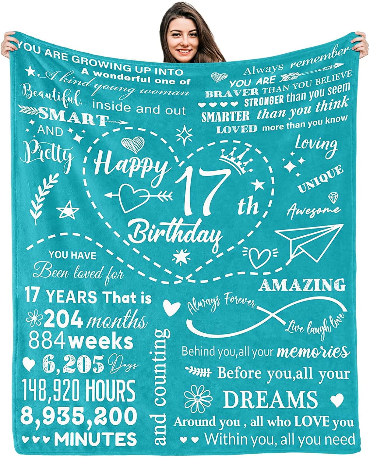 14 Year Old Girl Gifts for Birthday Blanket 50"x60", Birthday Gifts for ...