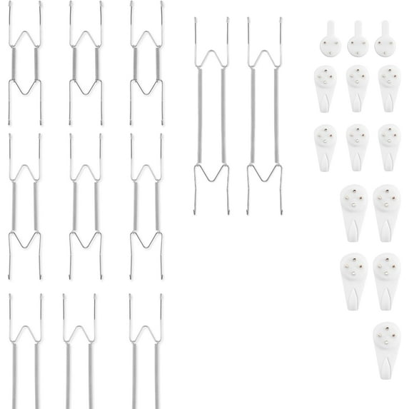 14 count Plate Hangers for Wall - 6/8/10/12/14 Inch Invisible Plates ...