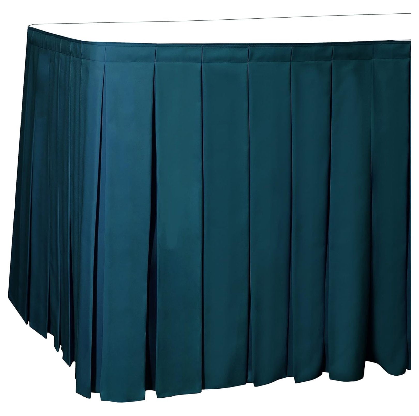 14 ft. Box Pleat Polyester Table Skirt - 36" Counter Serving Height ...