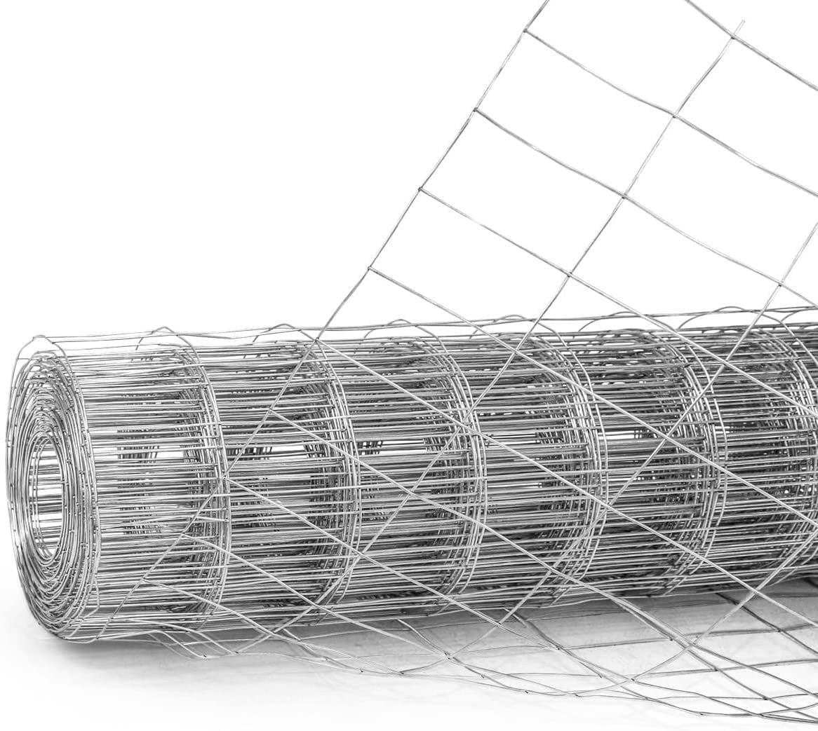 14 Gauge Galvanized Welded Wire Mesh Size 2 inch by 4 inch - Walmart.com