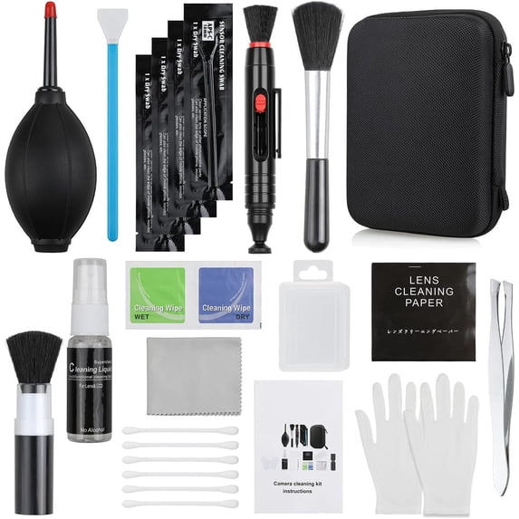 14-in-1 Camera Lens Cleaning Kit - Mirrorless & DSLR Sensor Cleaning ...