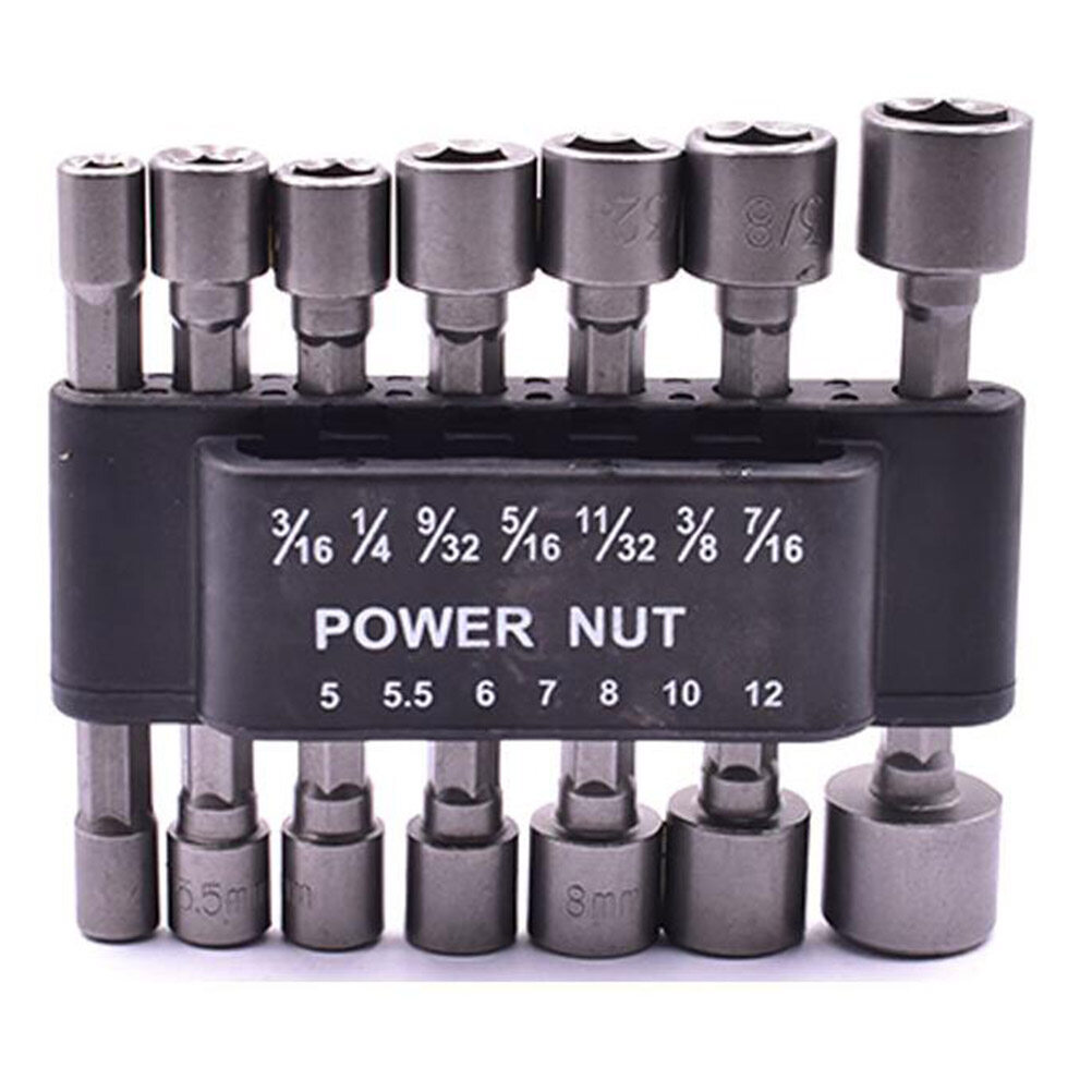 14 in 1 Nonmagnetic Hex Spline Bit Socket Set Power Drive Socket Driver ...