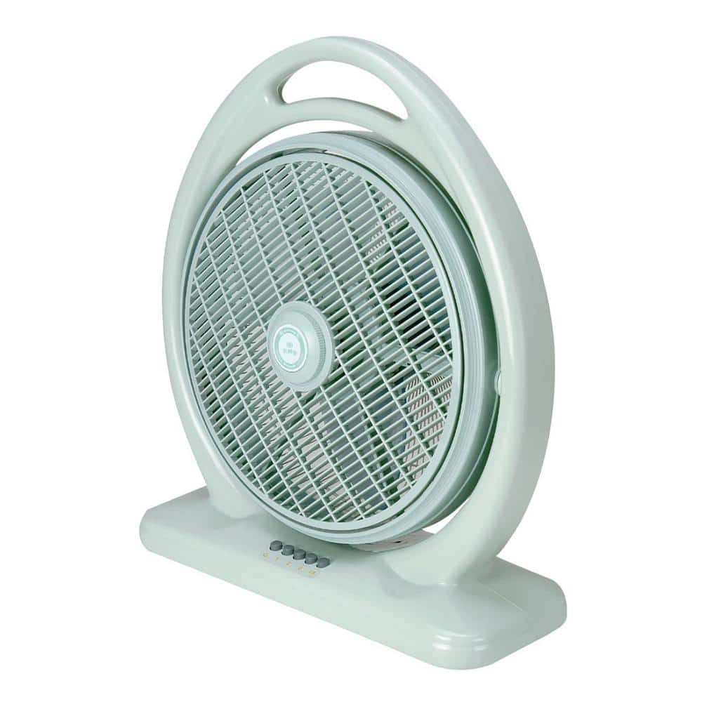 14 in. 3-Speeds Box Fan with Louver Rotation - Walmart.com