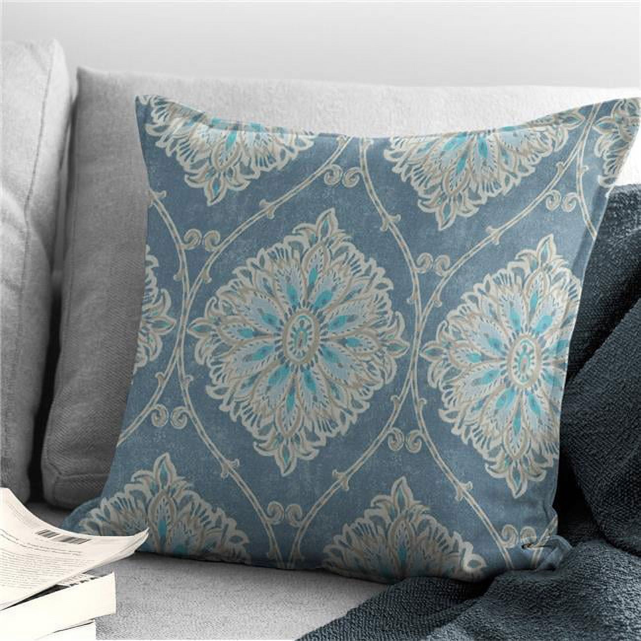 14 in. Bellamy Blue Oblong Decorative Throw Pillows - Walmart.com