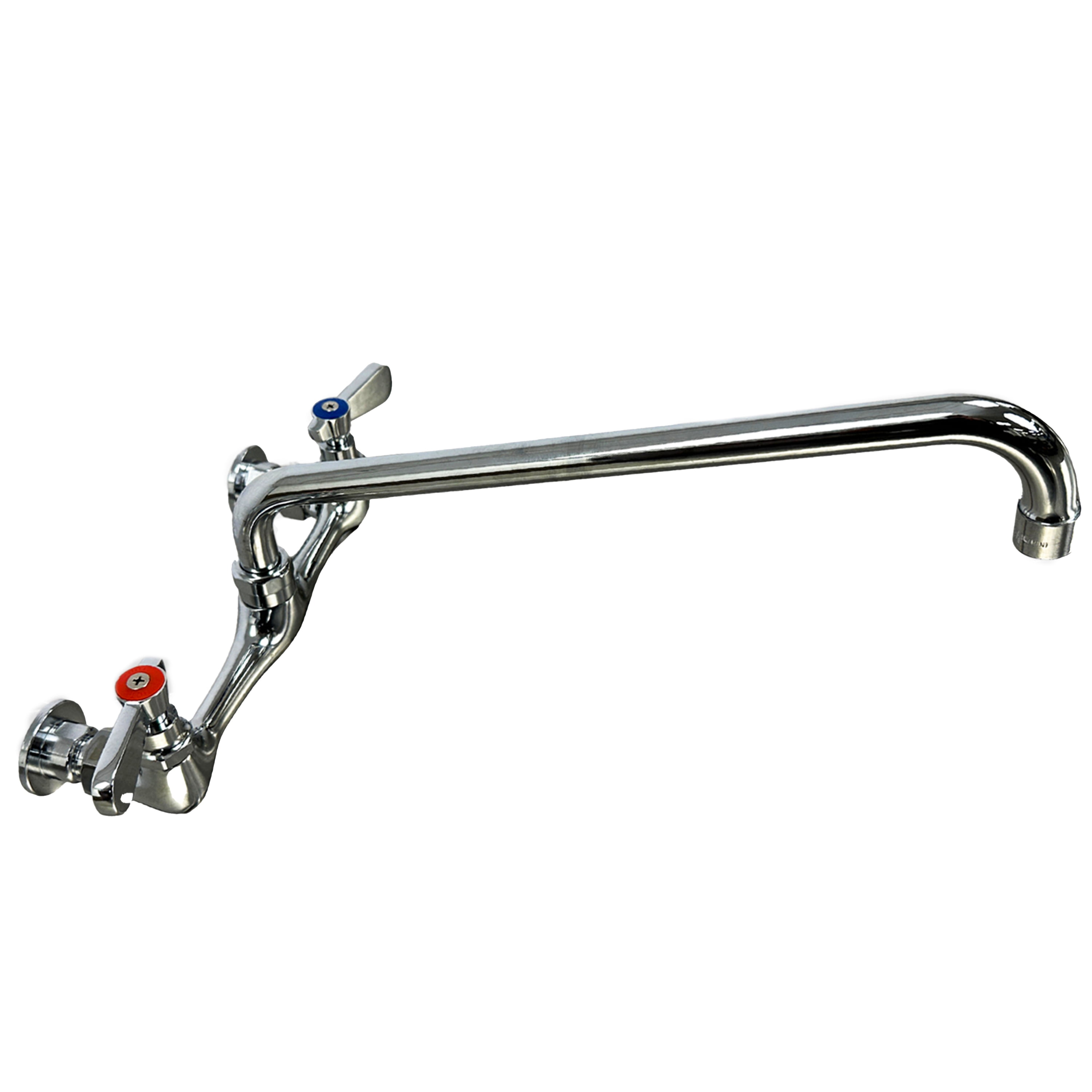 14 in. Heavy-Duty Commercial Kitchen Restaurant Faucet, Splash Mount ...