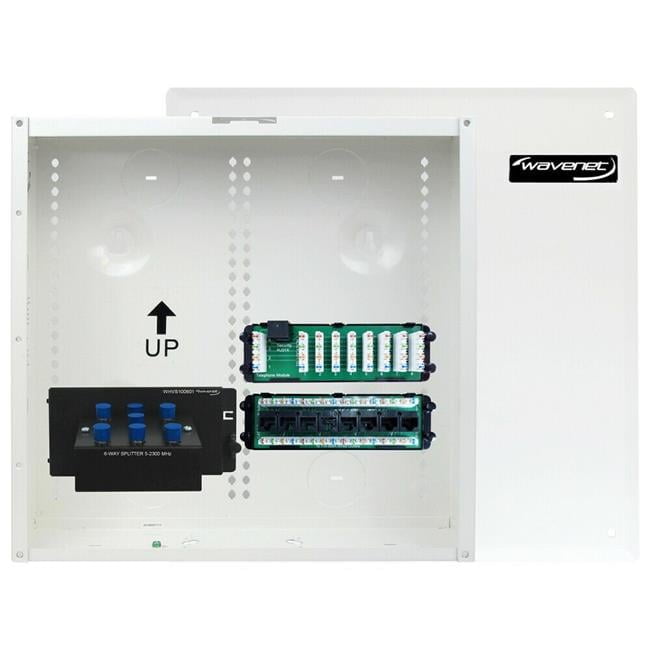 14 in. Structured Wiring Enclosure Combo Kit with Three Modules ...