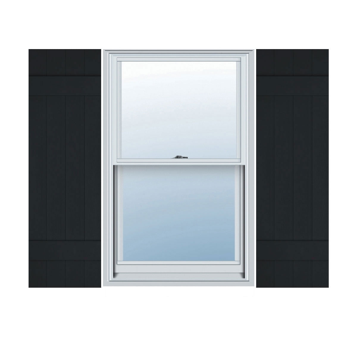 14 in. W x 31 in. H Builders Edge, Standard Four Board Joined (2 Batten ...