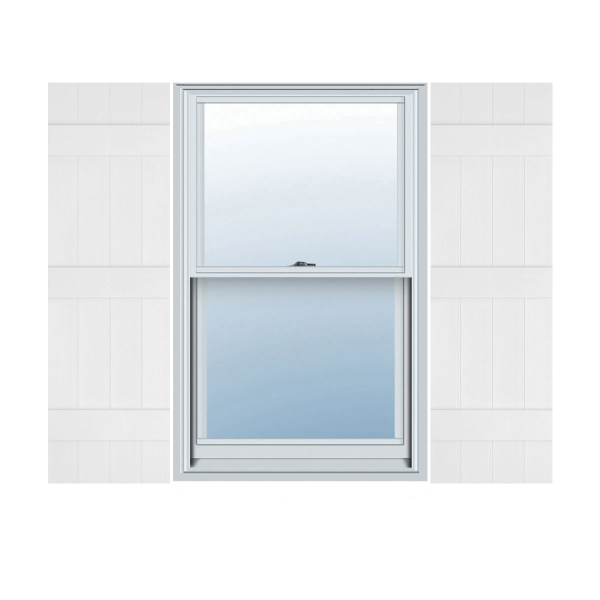 14 in. W x 80 in. H Builders Edge, Standard Four Board Joined (3 Batten ...