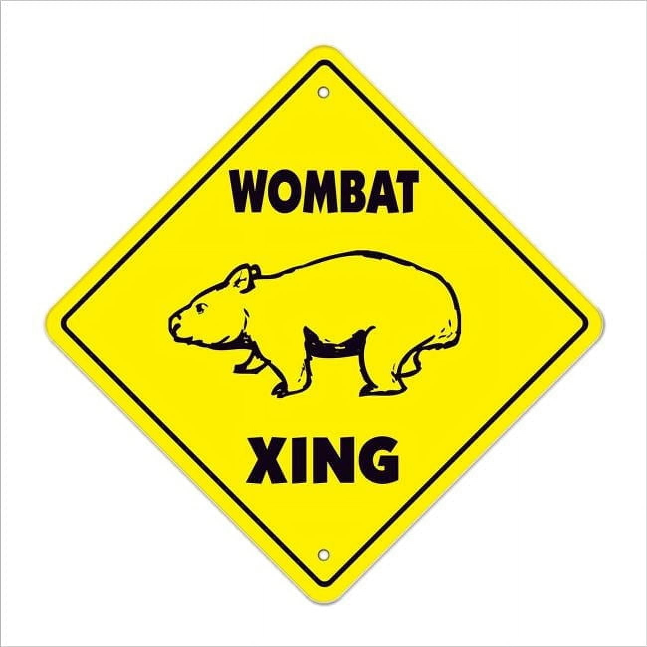 14 in. Wombat Zone Xing Crossing Sign - Walmart.com