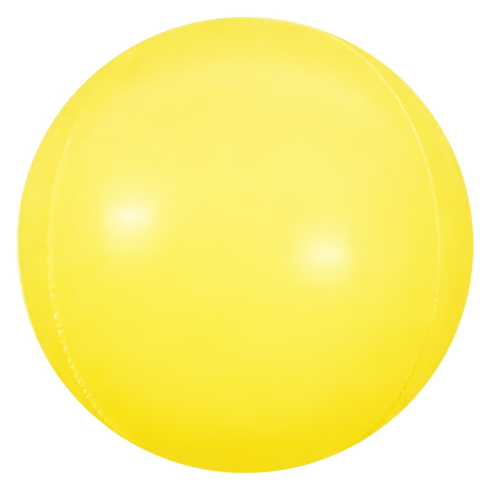 14 inch 3D Sphere - Banana Yellow Plastic Balloons - Party Supplies ...