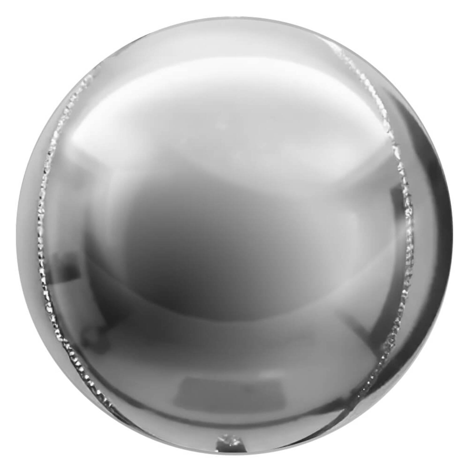 14 inch 3D Sphere - Metallic Silver Foil Mylar Balloon - Party Supplies ...