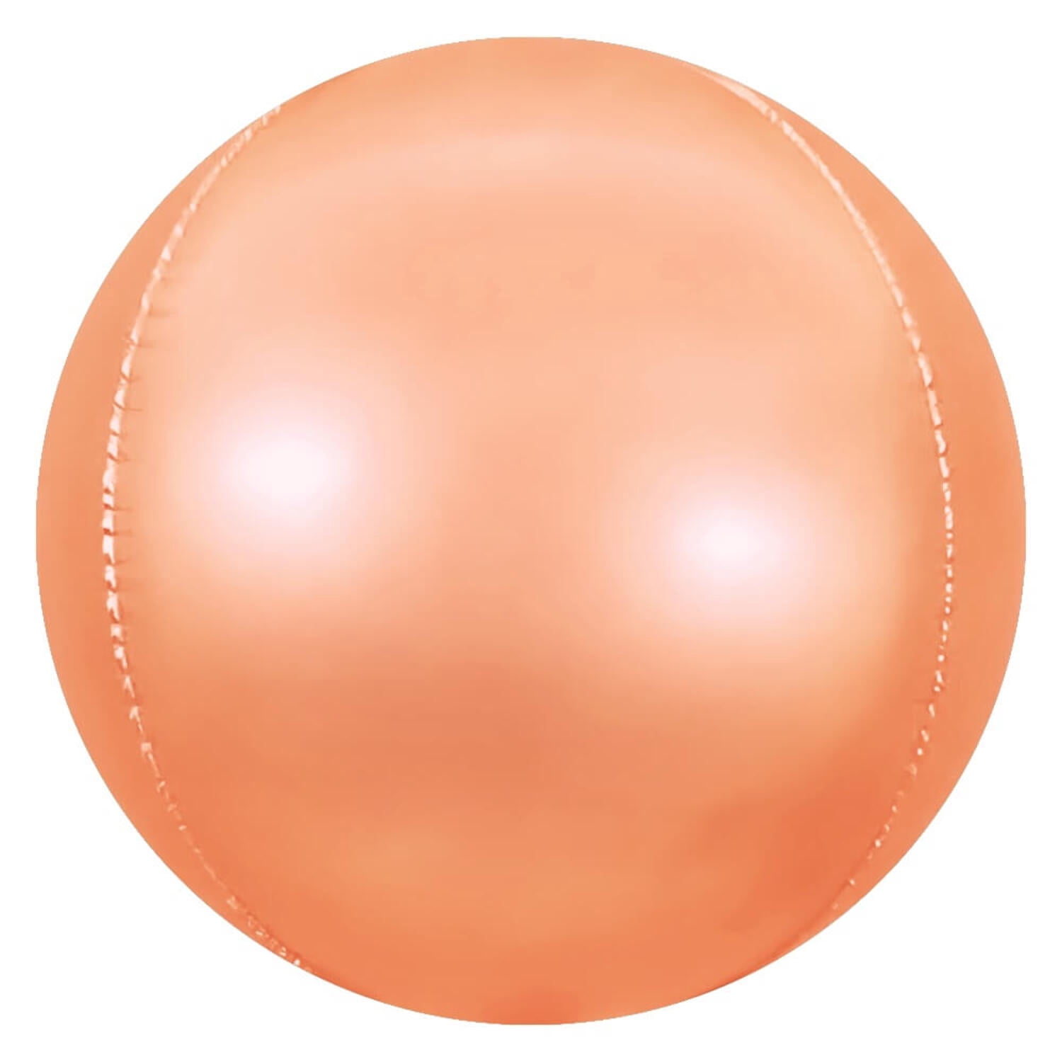 14 inch 3D Sphere - Satin Pearl Peach Foil Mylar Balloon - Party ...