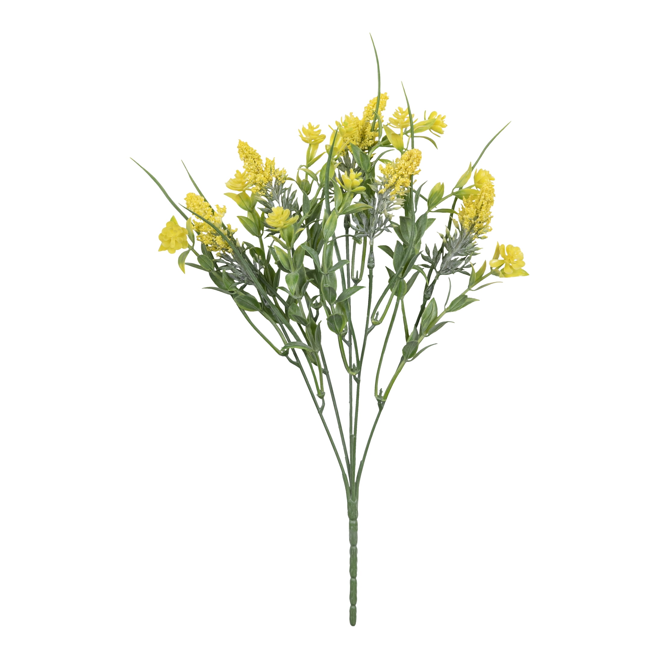 14-inch Artificial Silk Yellow Heather Mixed Spring Pick, for Indoor ...