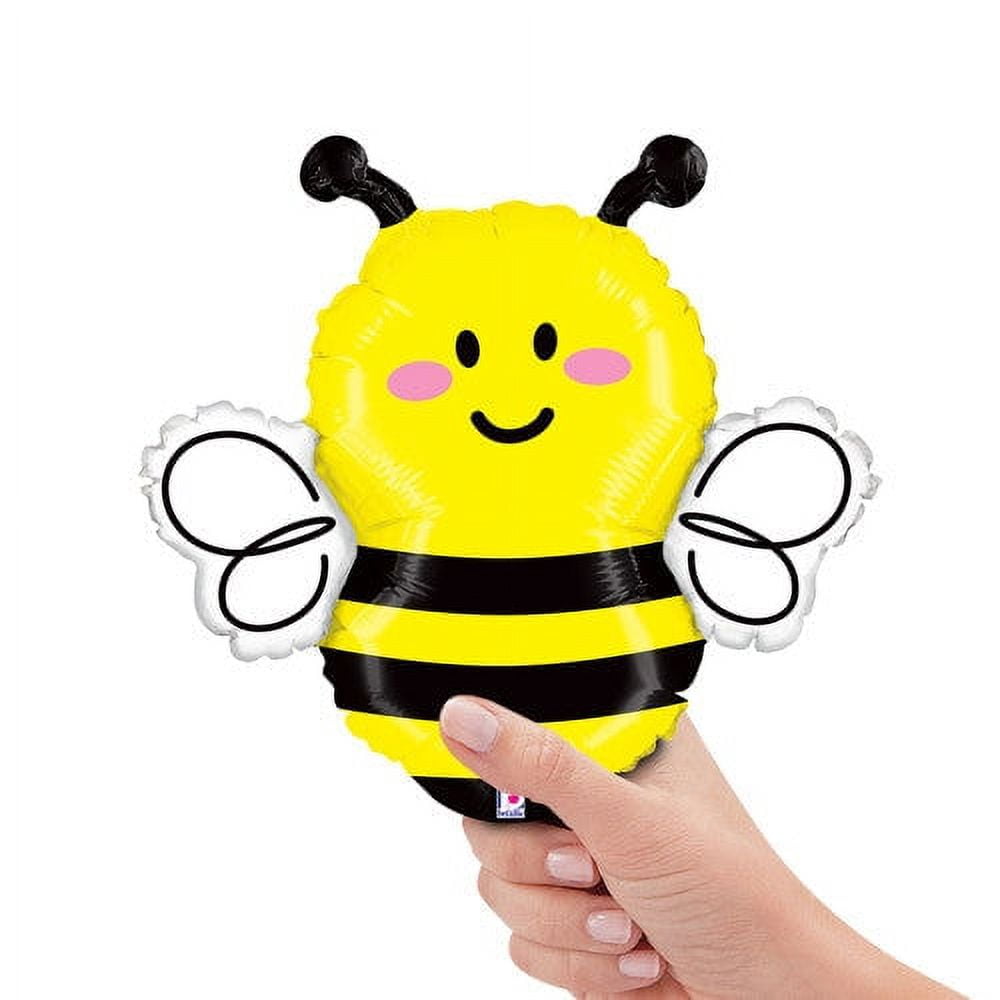 14 inch Bee Mini Shape (Air-Fill Only) Foil Mylar Balloon - Party ...