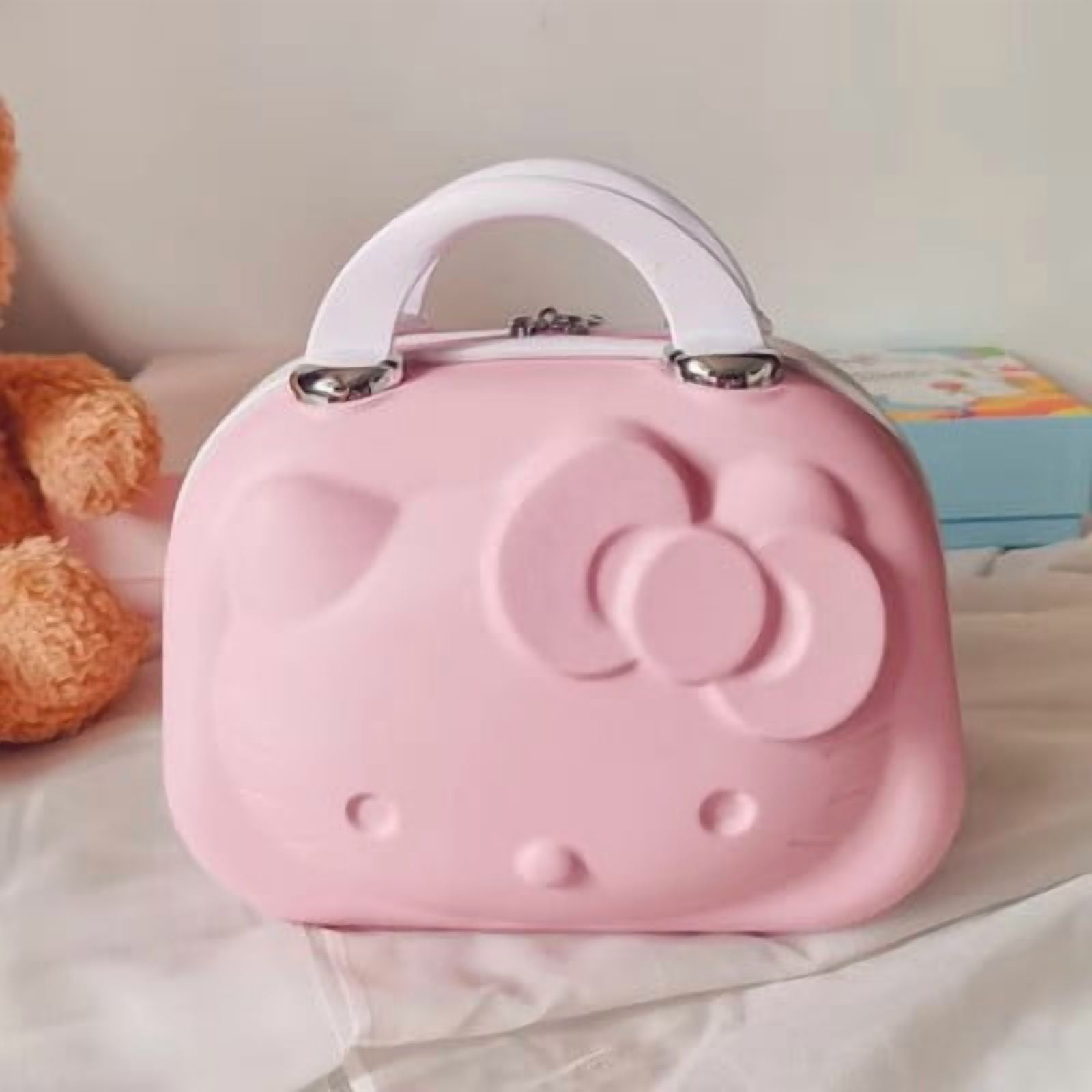 14-inch Cartoon KT Cat Portable Hand Luggage Compact Carry-On Makeup ...