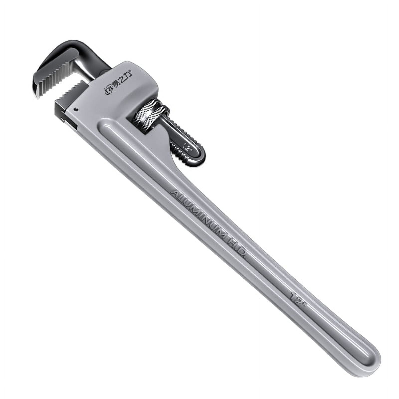 14-inch Heavy Duty Aluminum Straight Pipe Wrench, Adjustable Plumbing ...