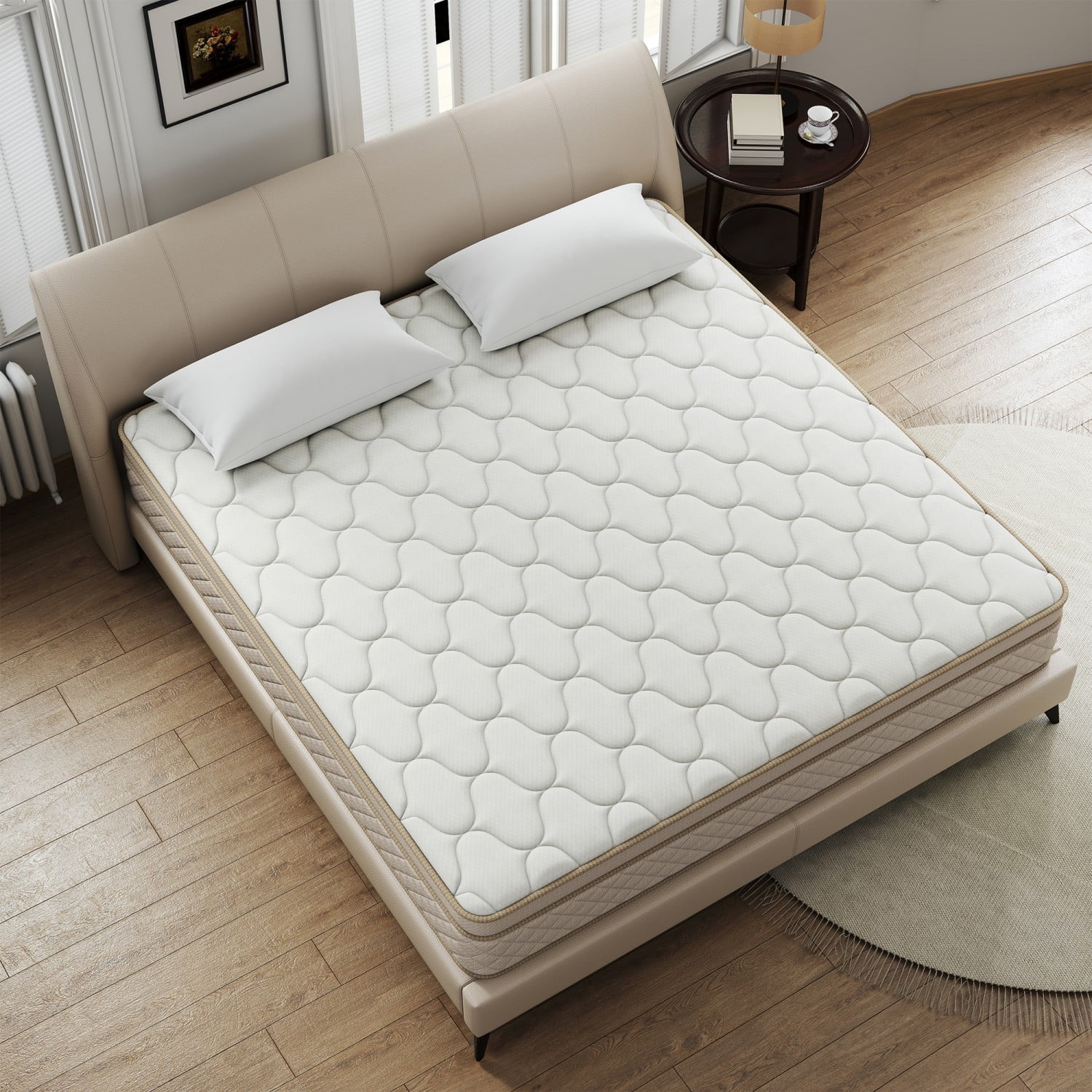 14 inch Hybrid Mattress Moderately Firm Feel，Equipped with Individually ...