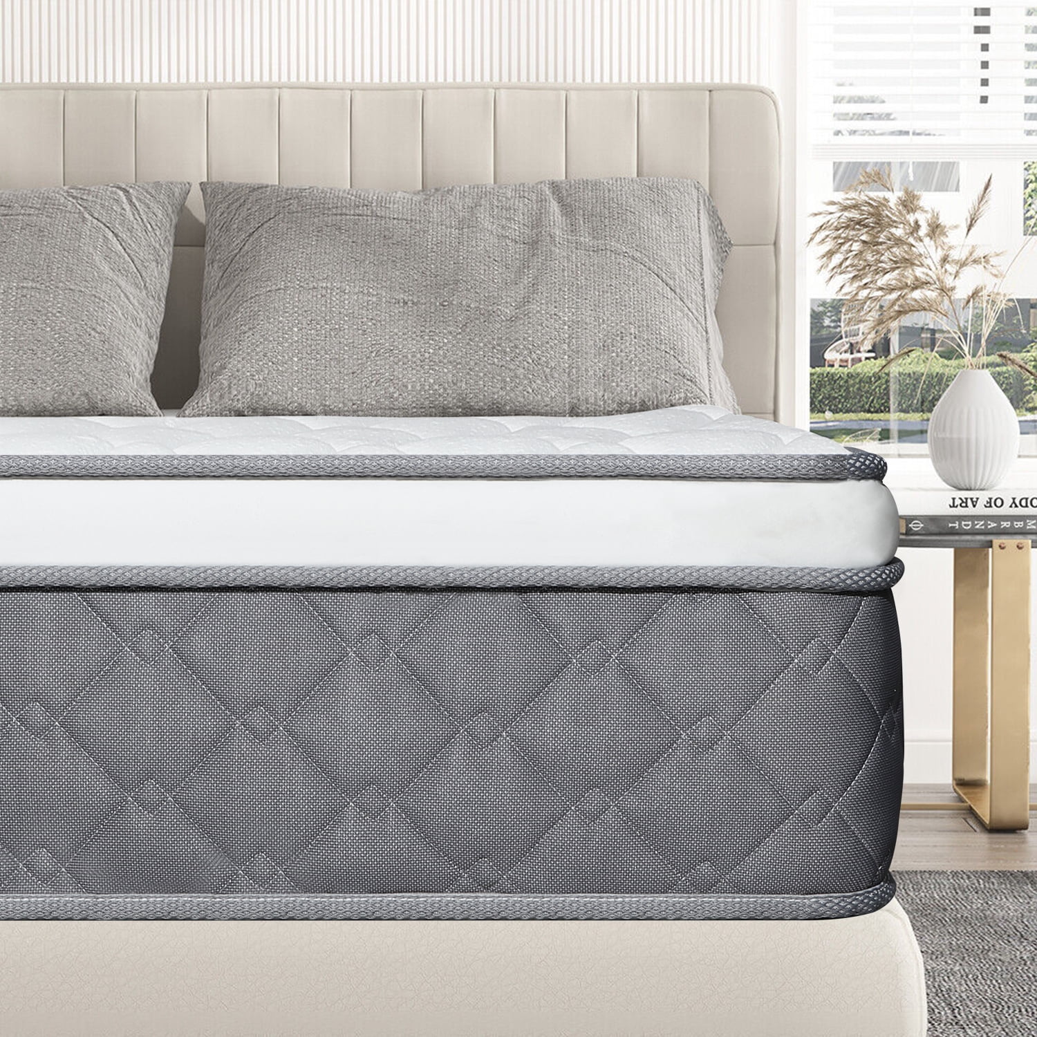DalisTairy 14 inch King Mattress,Hybrid Mattresses Medium Firm in a Box ...
