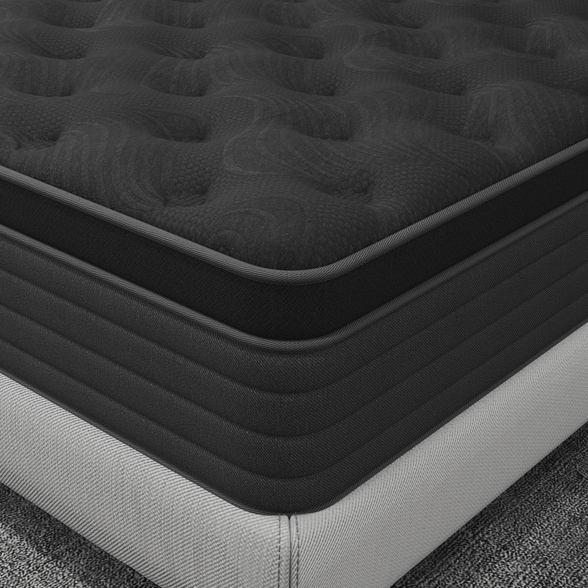 14-inch King Memory Foam & Spring Hybrid Mattress, Medium Firmness ...