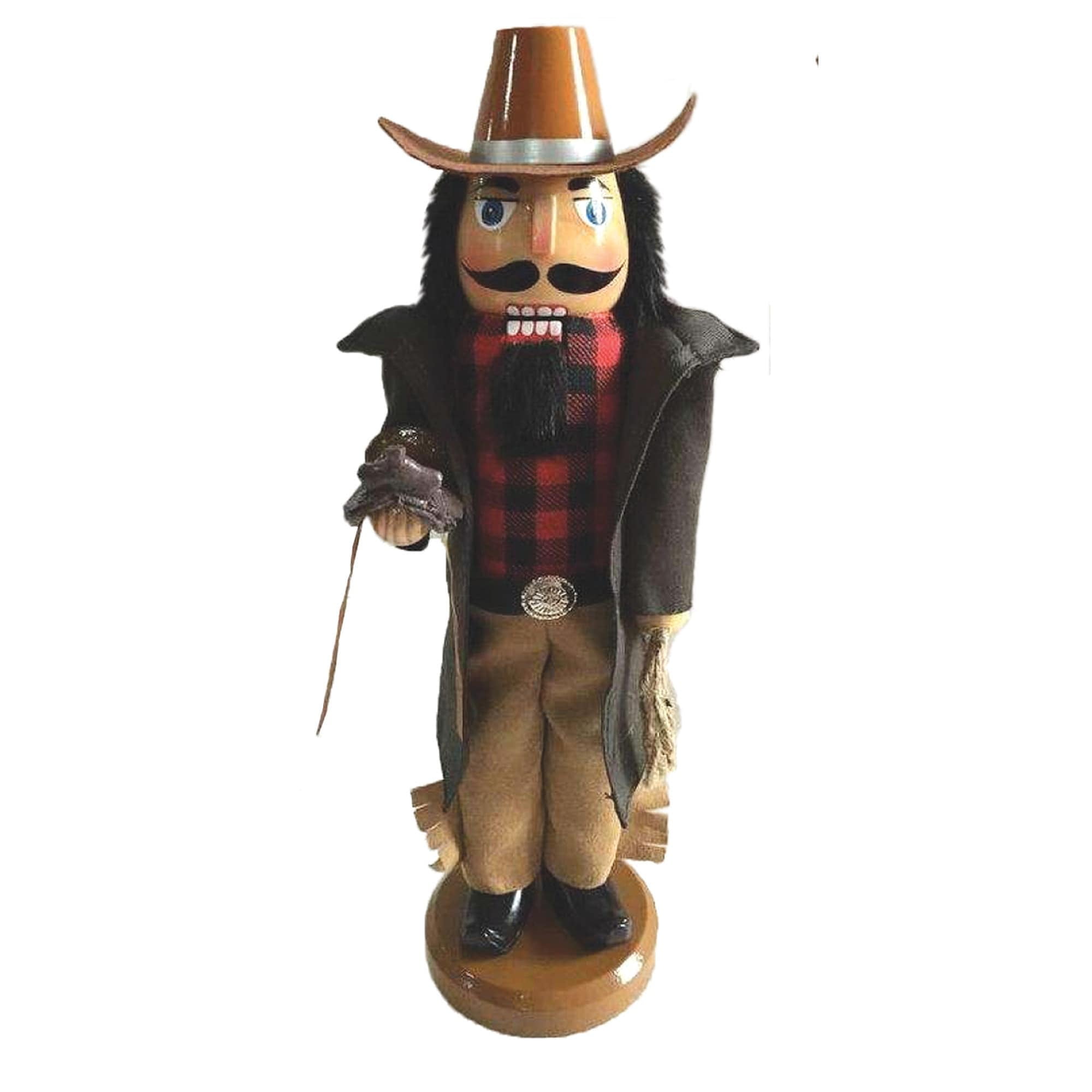 14 inch Leather Duster Cowboy Nutcracker - brown - Walmart.com