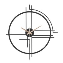 Infinity Instruments 14081BN Silver Twinkle Metal Wall Clock - Walmart.com