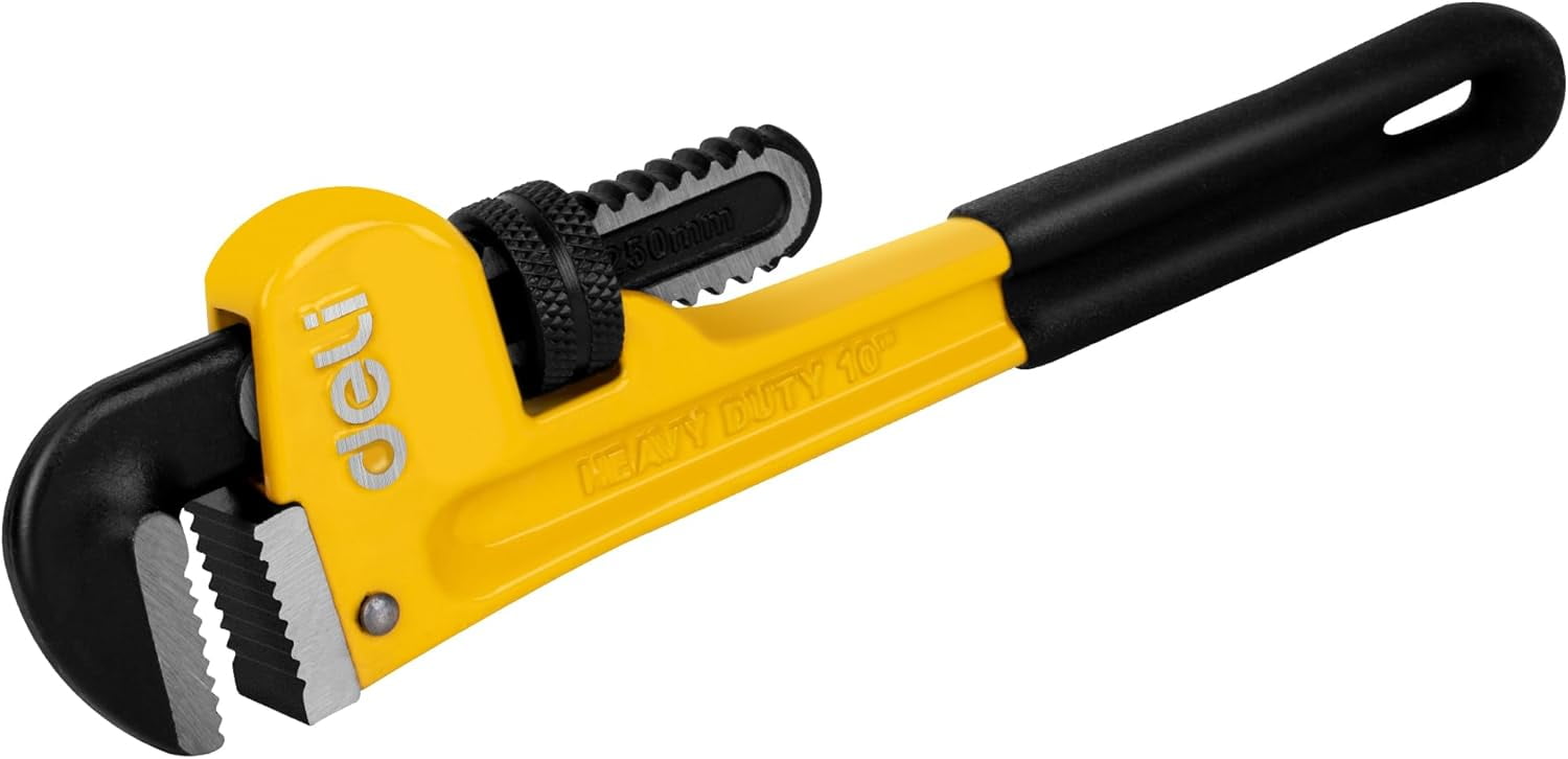 14-inch Pipe Wrench, Heavy Duty Straight Adjustable Wrench ...