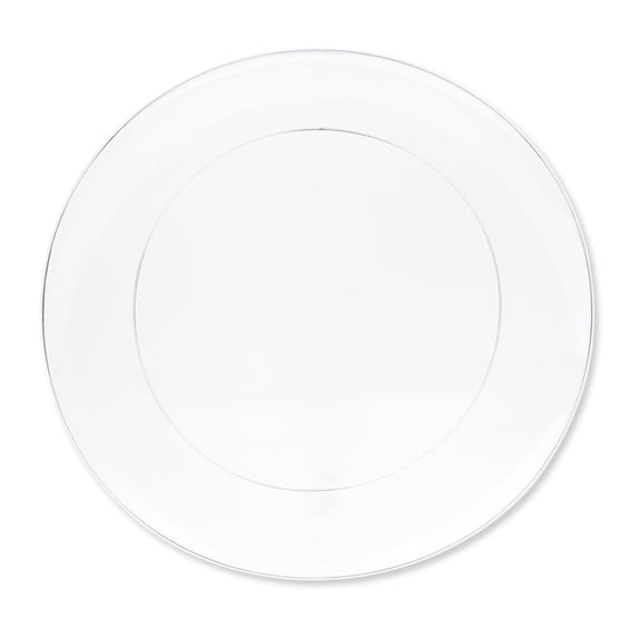 Way To Celebrate Clear Round Serving Platter, 14 inches, Plastic, Large ...