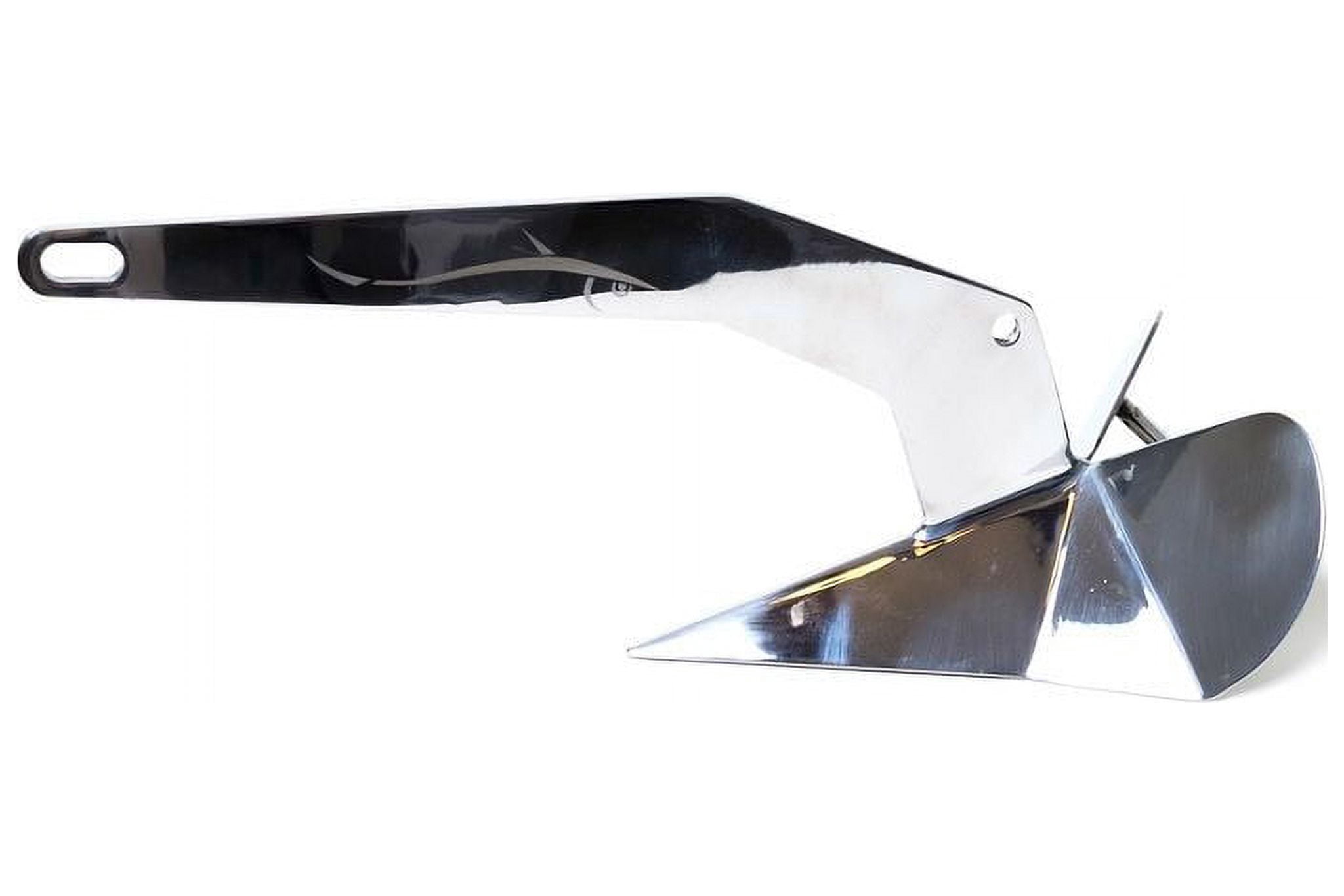 14 lb Stainless Steel Delta Style Anchor. 316 Marine Grade Stainless ...