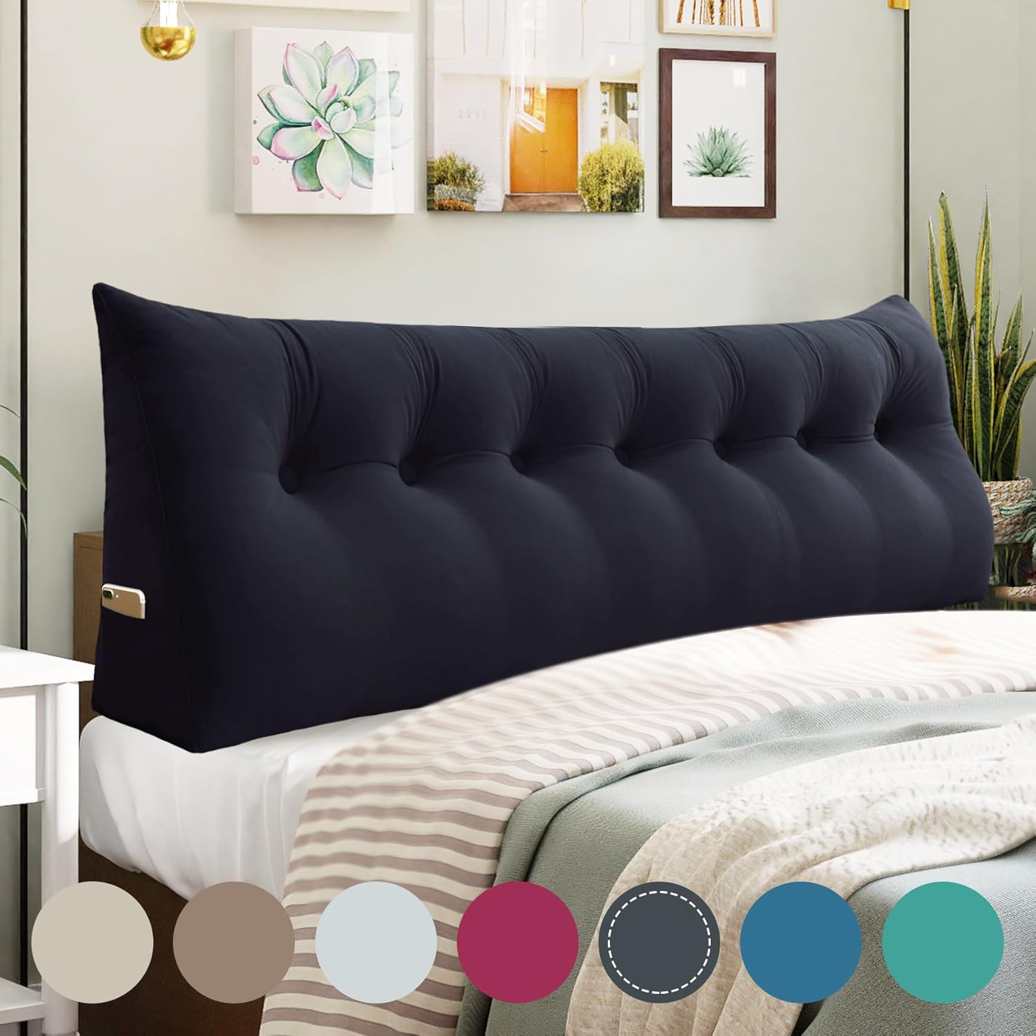 14 lbs Thickened Wedge Pillow Headboard Body Positioner Back Support ...