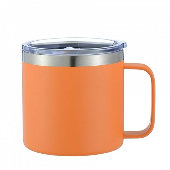 14 oz Coffee Mug, Vacuum Insulated Camping Mug with Lid, Double Wall ...