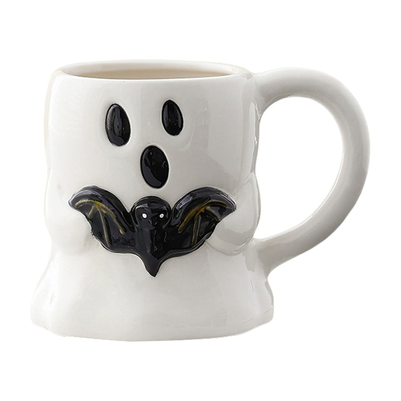 14 oz Halloween Ghost Coffee Mug - Cute Ceramic Ghost Pattern Ghostface ...