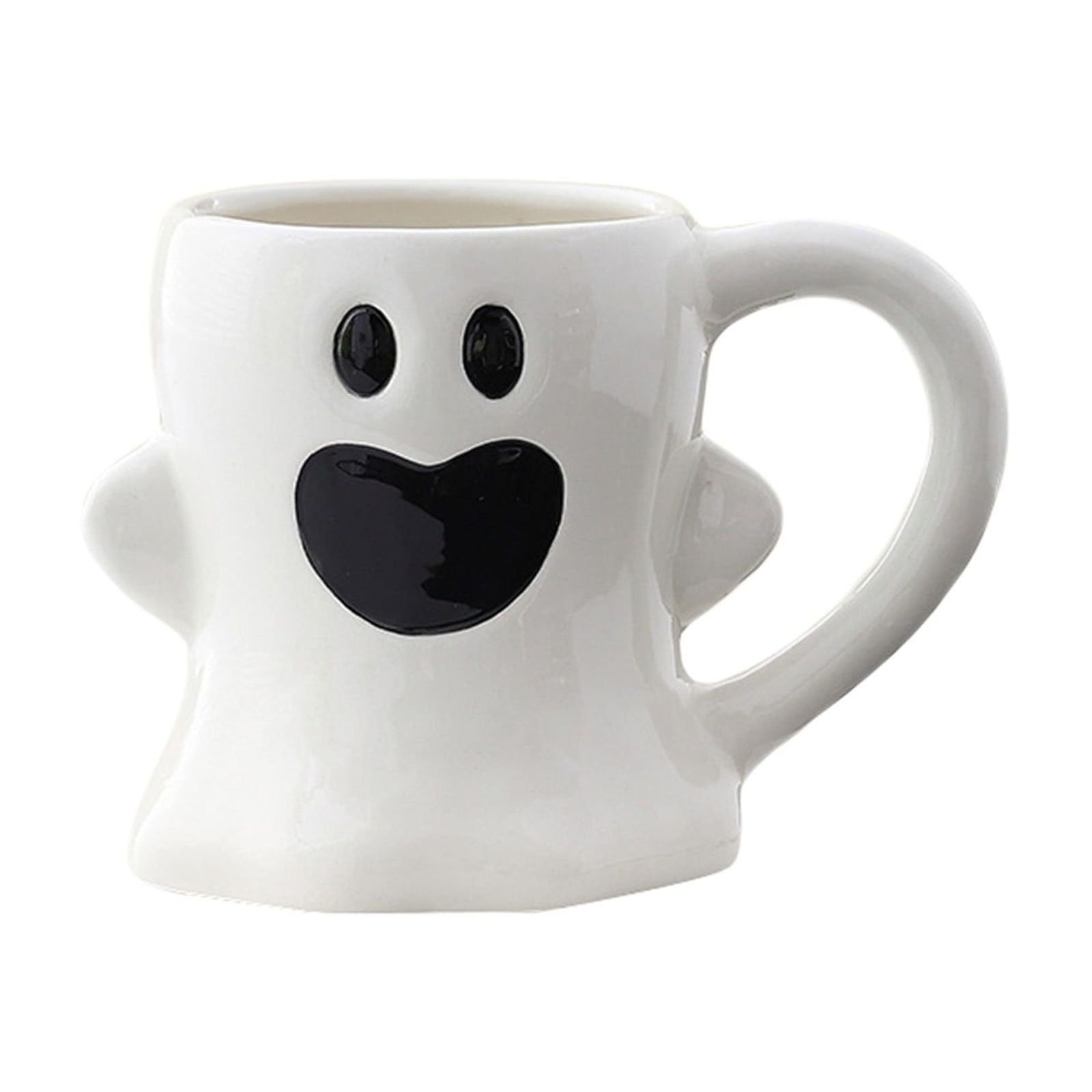 14 oz Halloween Ghost Coffee Mug - Cute Ceramic Ghost Pattern Ghostface ...