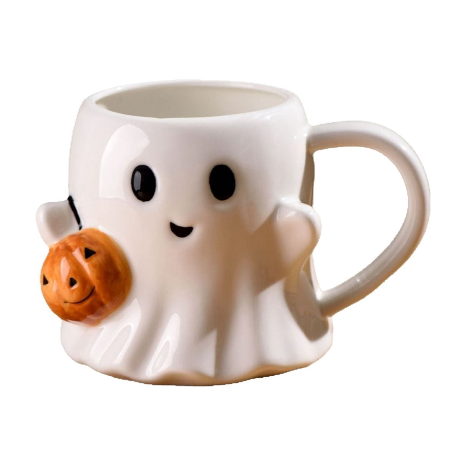 14 oz Halloween Ghost Coffee Mug - Cute Ceramic Ghost Pattern Ghostface ...