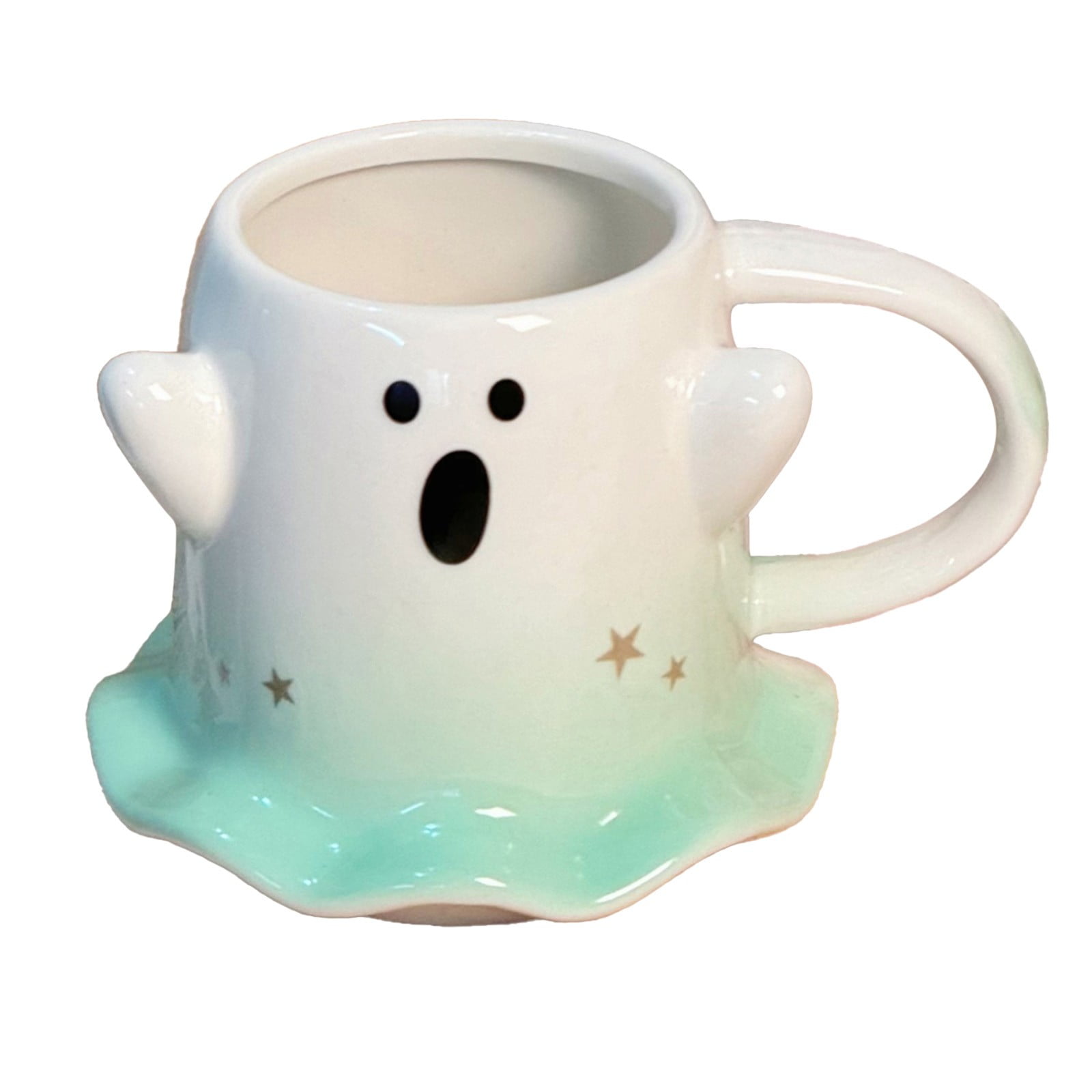 14 oz Halloween Ghost Coffee Mug - Cute Ceramic Ghost Pattern Ghostface ...