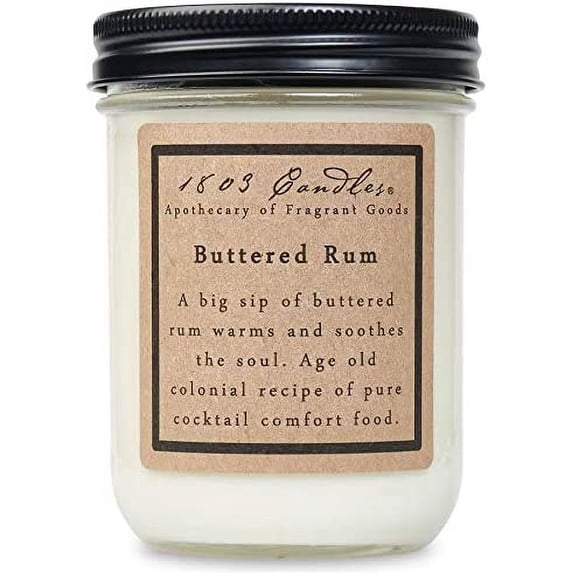 - 14 oz. Jar Soy Candles - (Buttered Rum)$$Home Decor, Kitchen, & Other ...